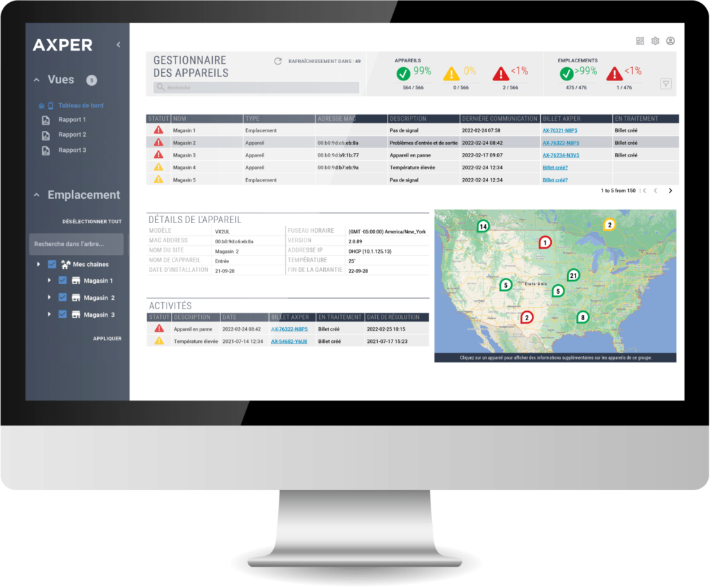 Logiciel d'analyse - Magasin - Axper
